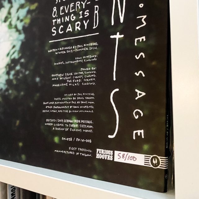 German Error Message: Haunts (Orange Vinyl) - FensePost